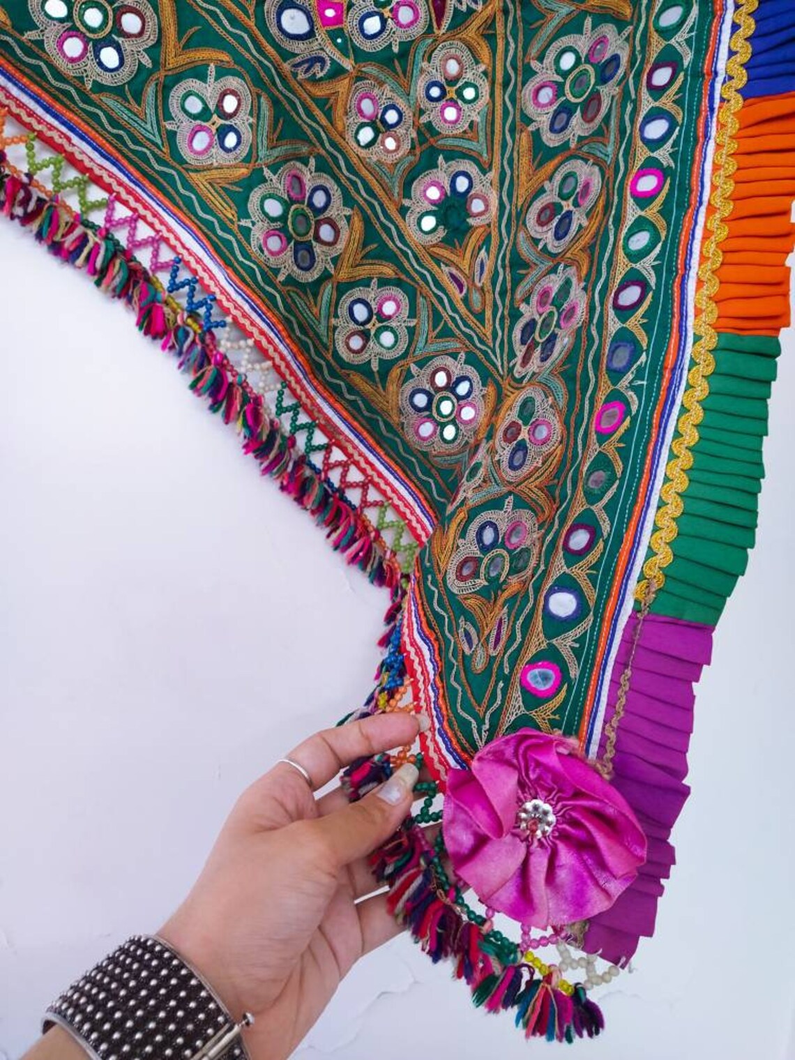 Antique Ethnic Gypsy Bohemian Tribal Mirror Work | Etsy