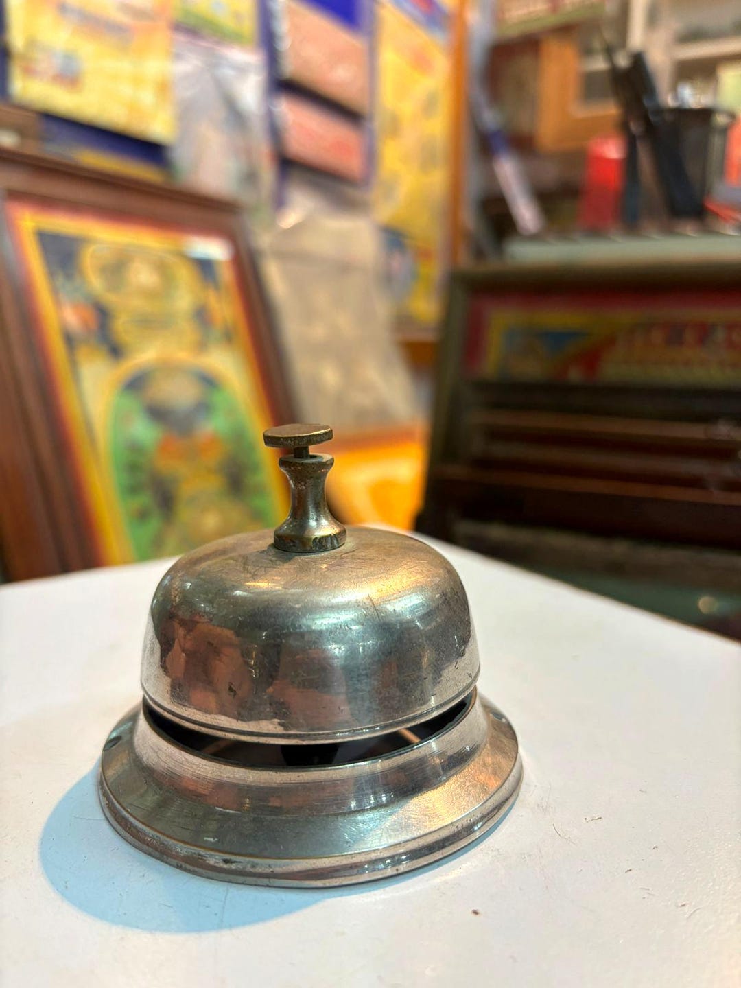1920s Vintage Reception Bell Counter Bell/ Metal Bellhops Bell/ Antique ...