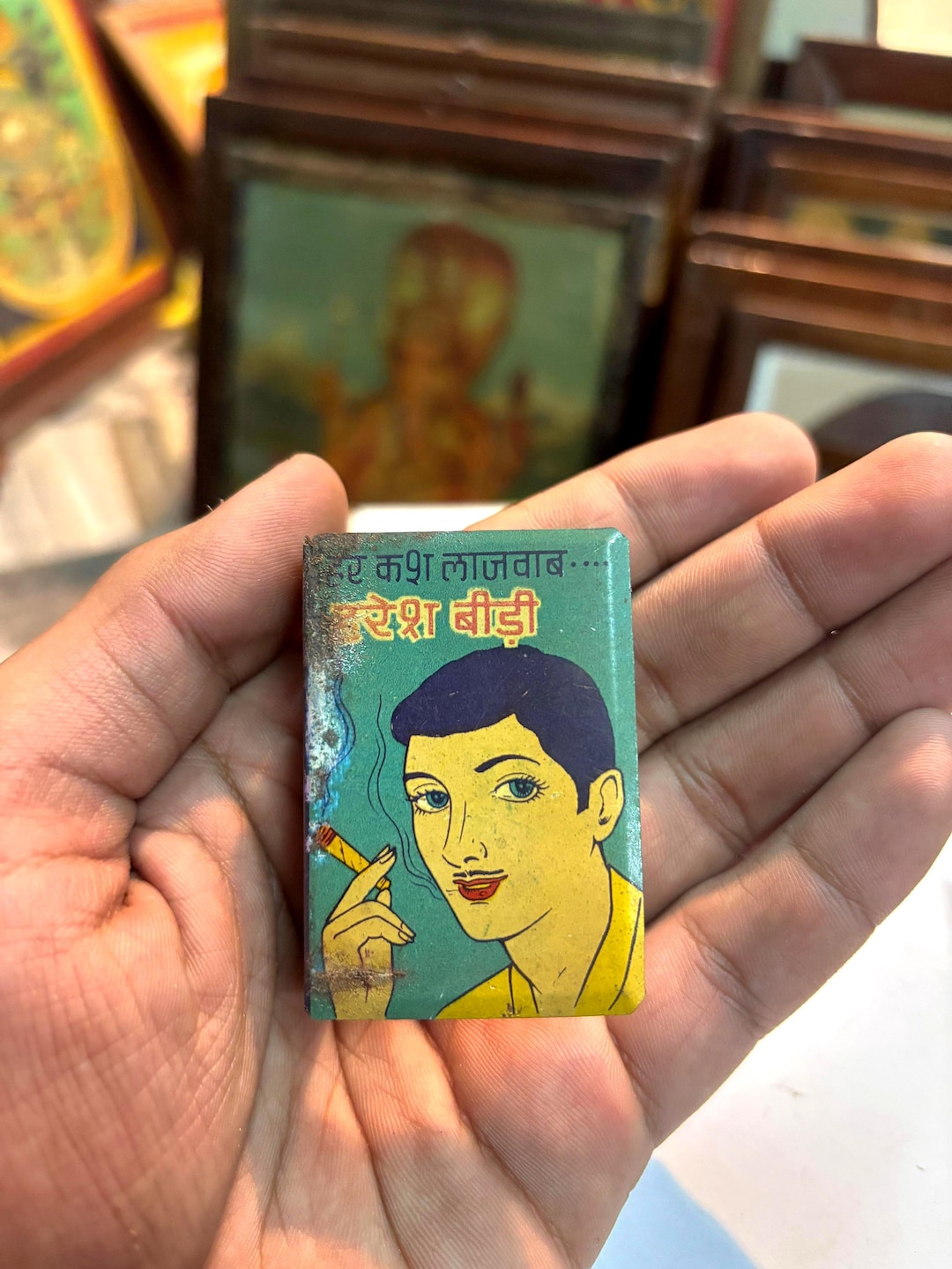 1920s Antique Haresh Bidi cigarette Company Brand Collection Tin ...