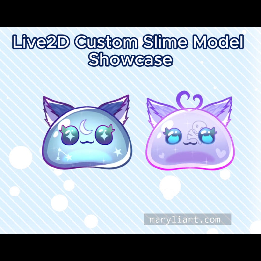 OPEN!!! Slime Mascot Model Custom Commission - Live2d Vtuber Model - Etsy