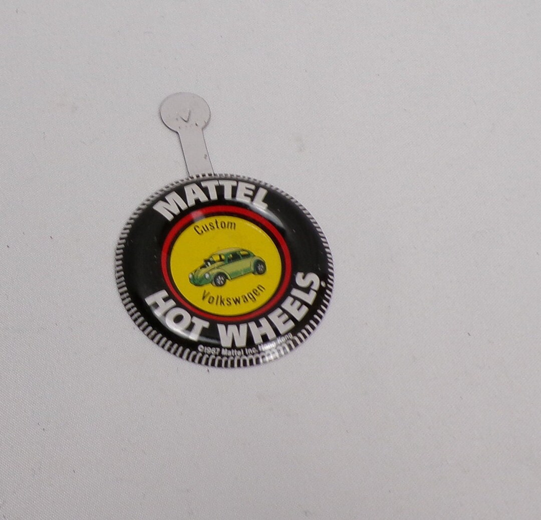Mattel Hot Wheels Metal Collectors Badge/pin Custom Volkswagen Redline ...