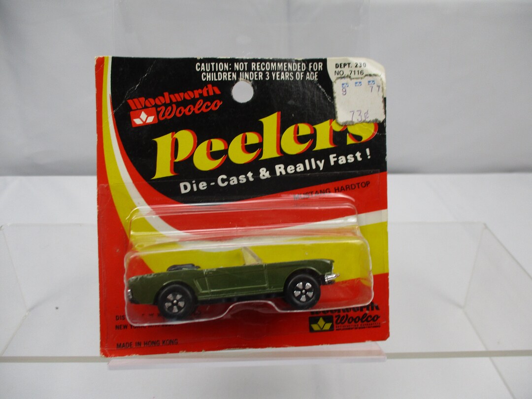 1970's Woolworth Woolco Green Ford Mustand Peeler - "die-cast and ...