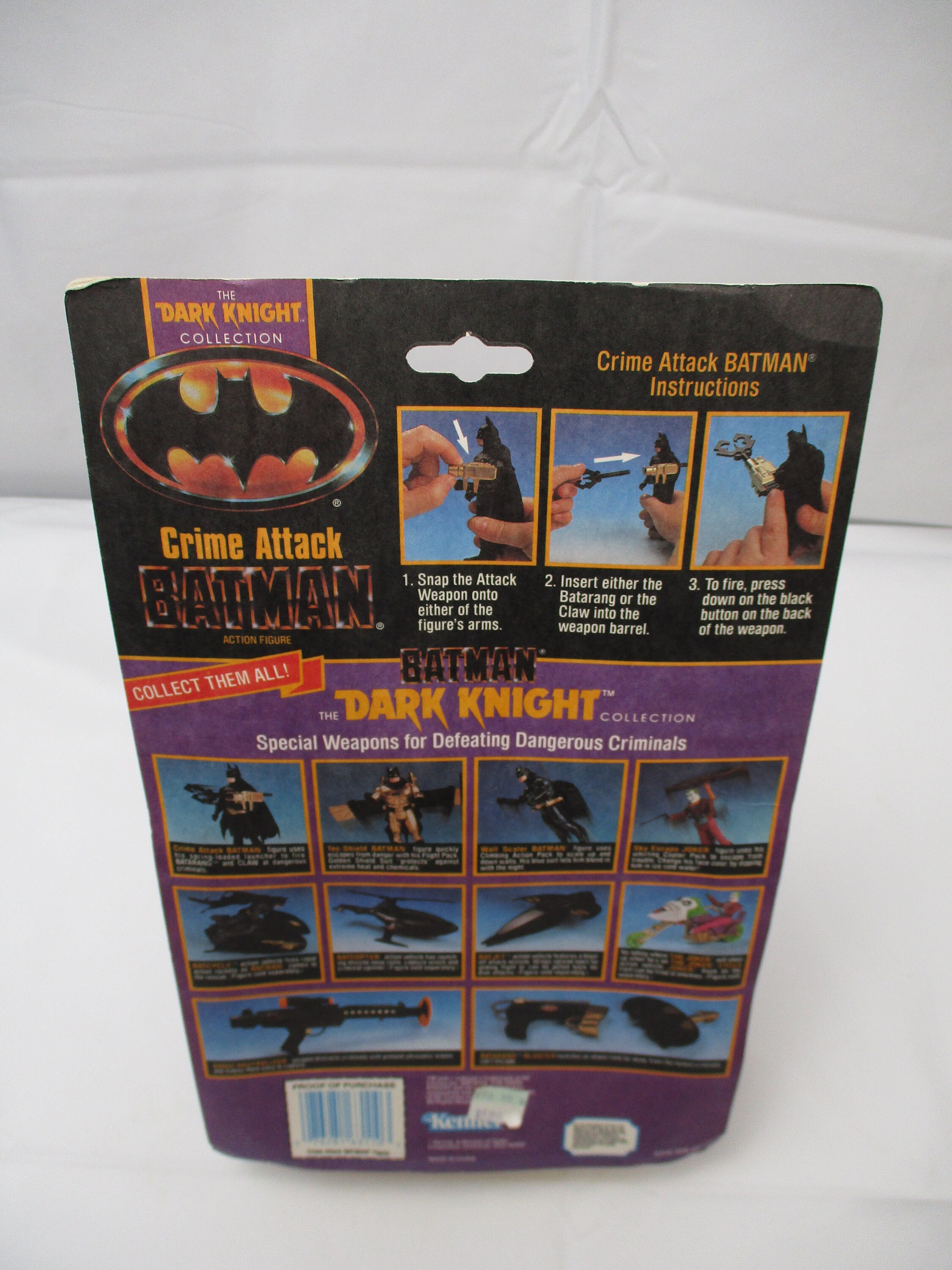 1990 Kenner Toys the Dark Knight Collection Crime Attack Batman Action ...