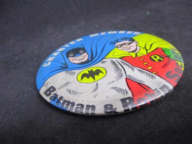 Batman and Robin Society Pin 1966 - Etsy