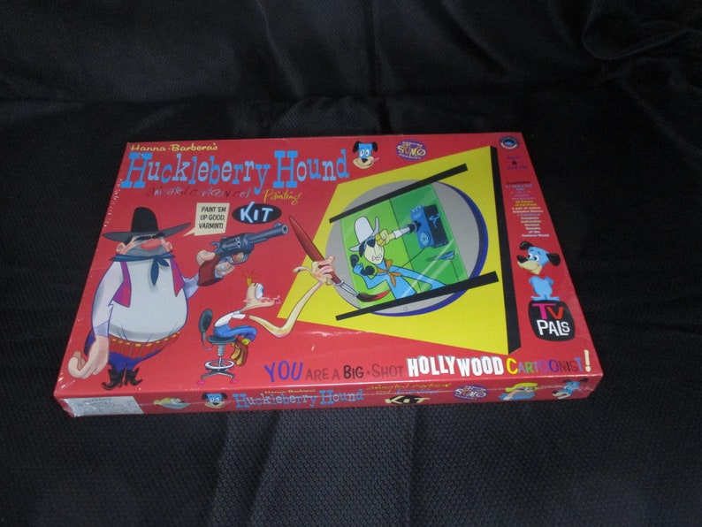 Hanna-barbera's Huckleberry Hound Animated Cartoon Cel Art Painting Kit ...