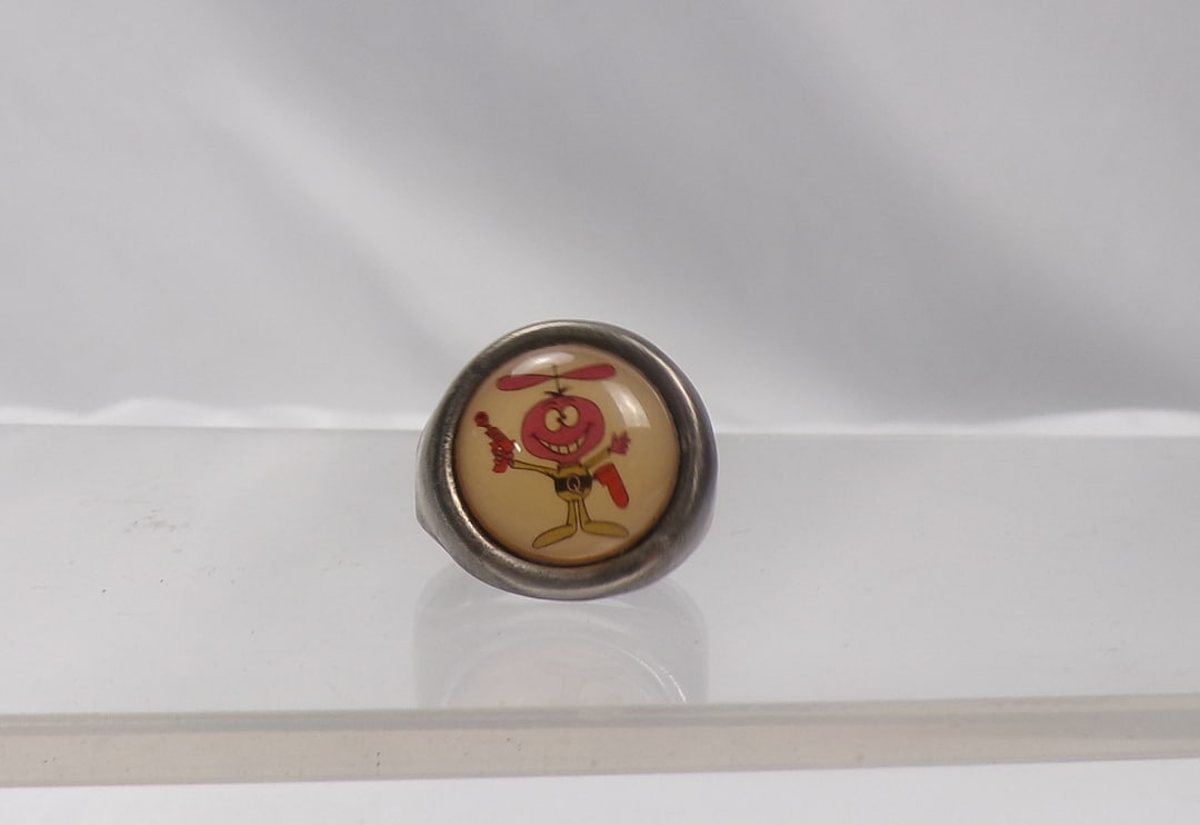 Quaker Oats Cereal Premium Adjustable Metal Ring Quisp Space Alien ...