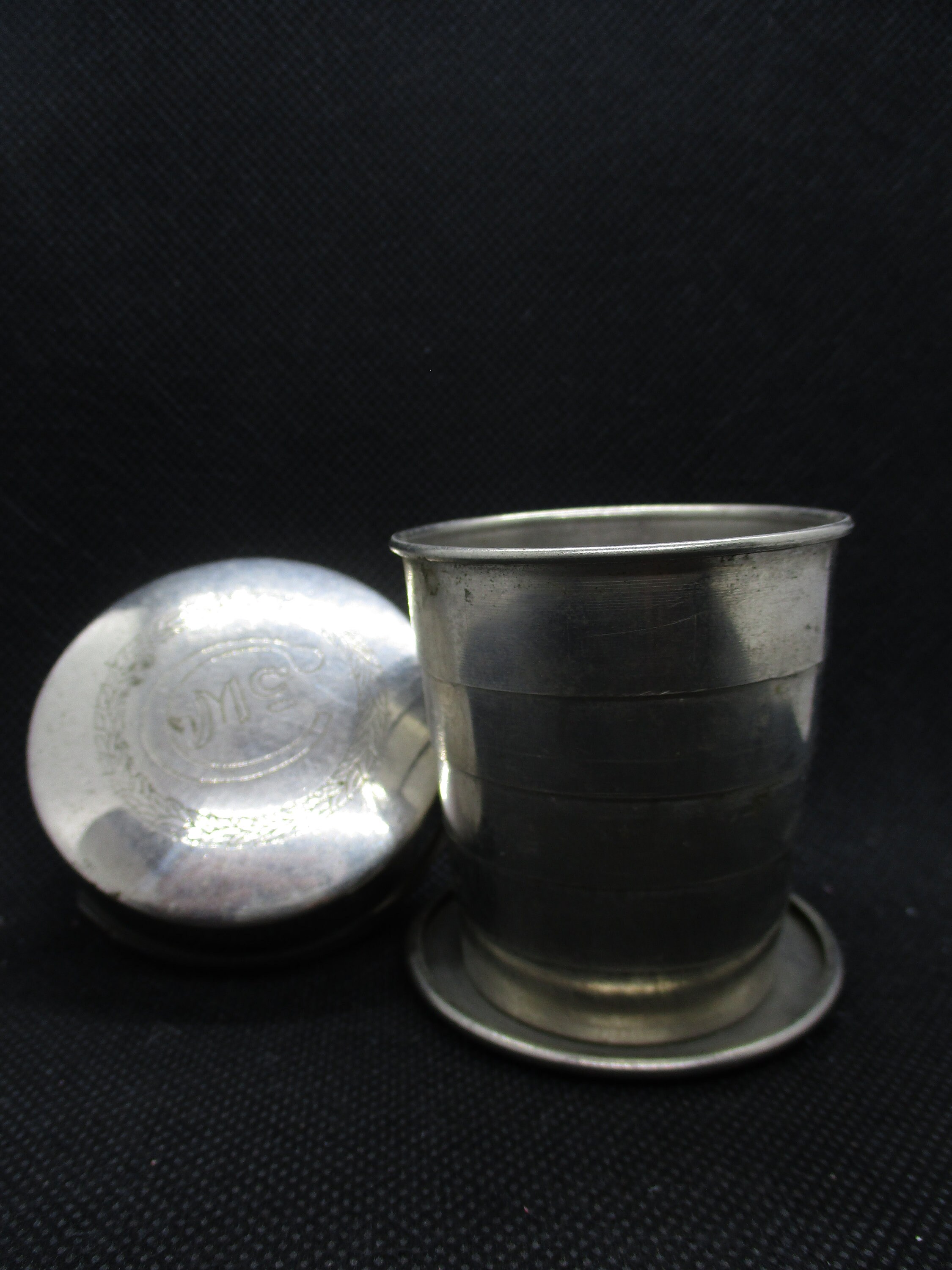 1897 "mc" Metal Vintage Collapsible Cup - Etsy