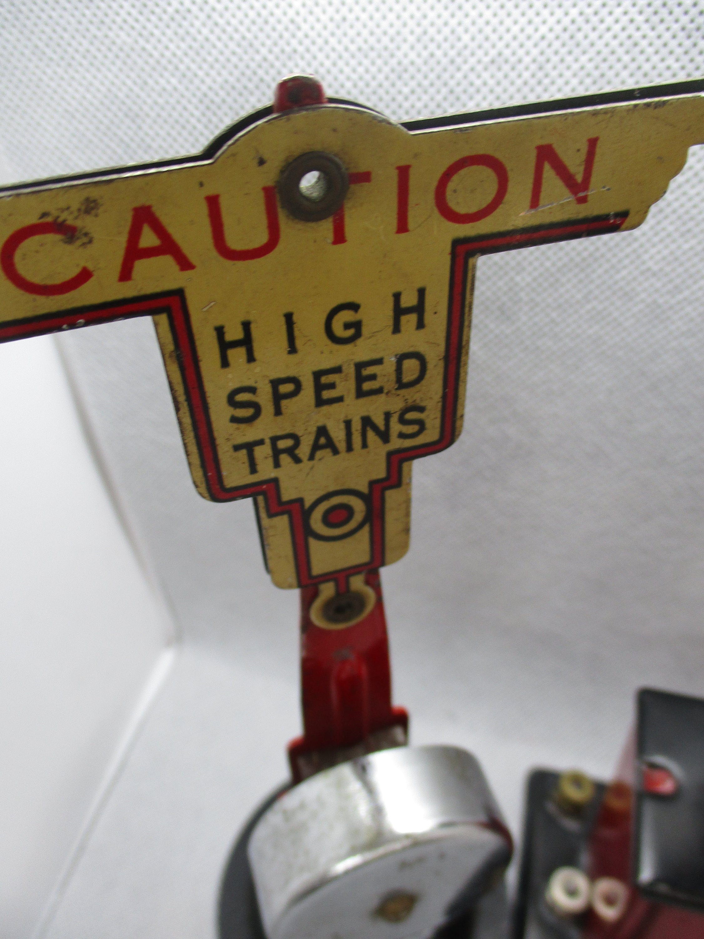 Marx Vintage Caution High Speed Train Sign and Traffic Light Signal - Etsy