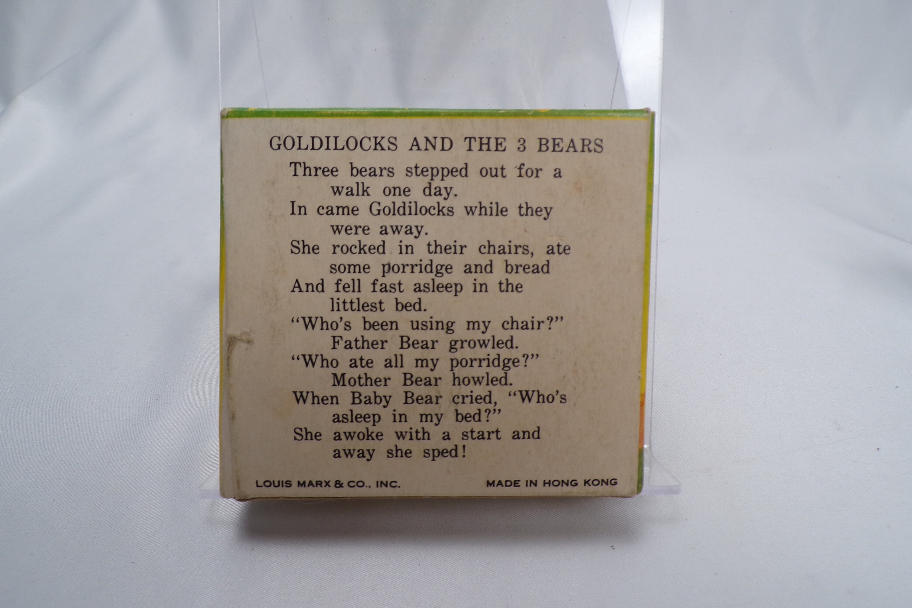 Goldilocks and the Three Bears Fairykins TV Scene - Painted by Hand by ...