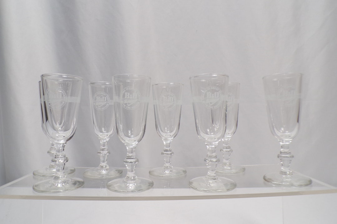 Set of Eight Baltimore and Ohio Railroad Cordial Glasses - Etsy