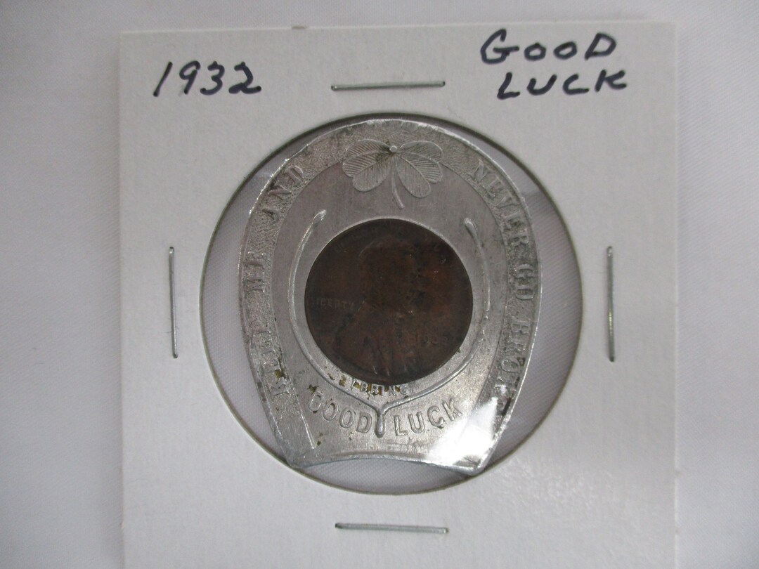 Encased 1932 Good Luck Penny - Etsy