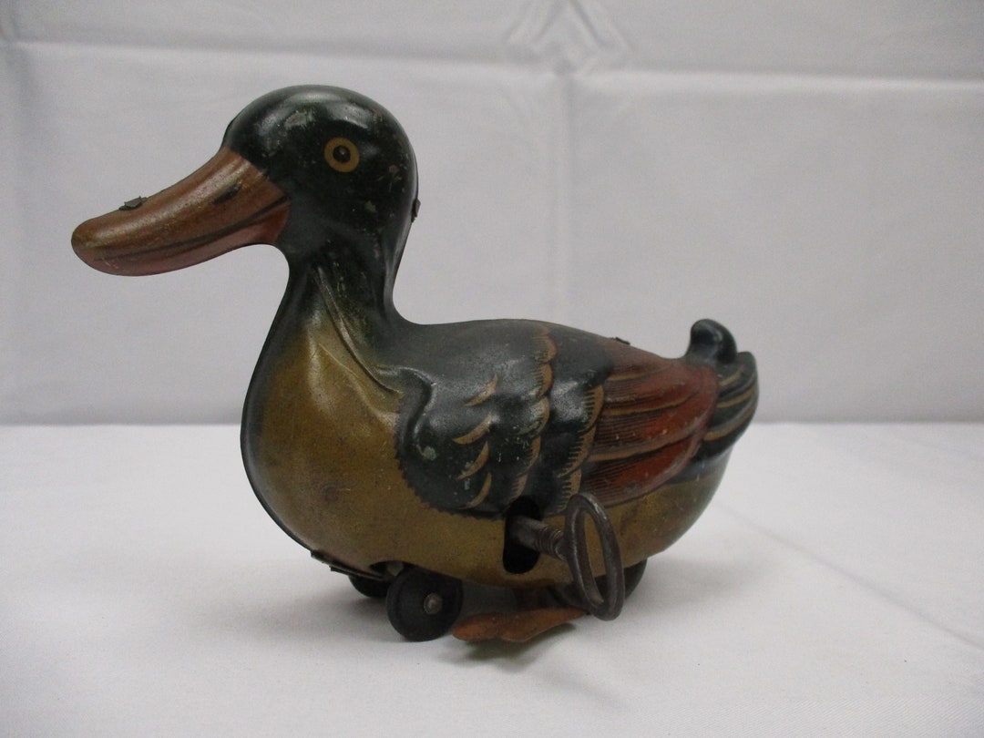 1920's Wind up Tin Litho Duck With Key - Etsy