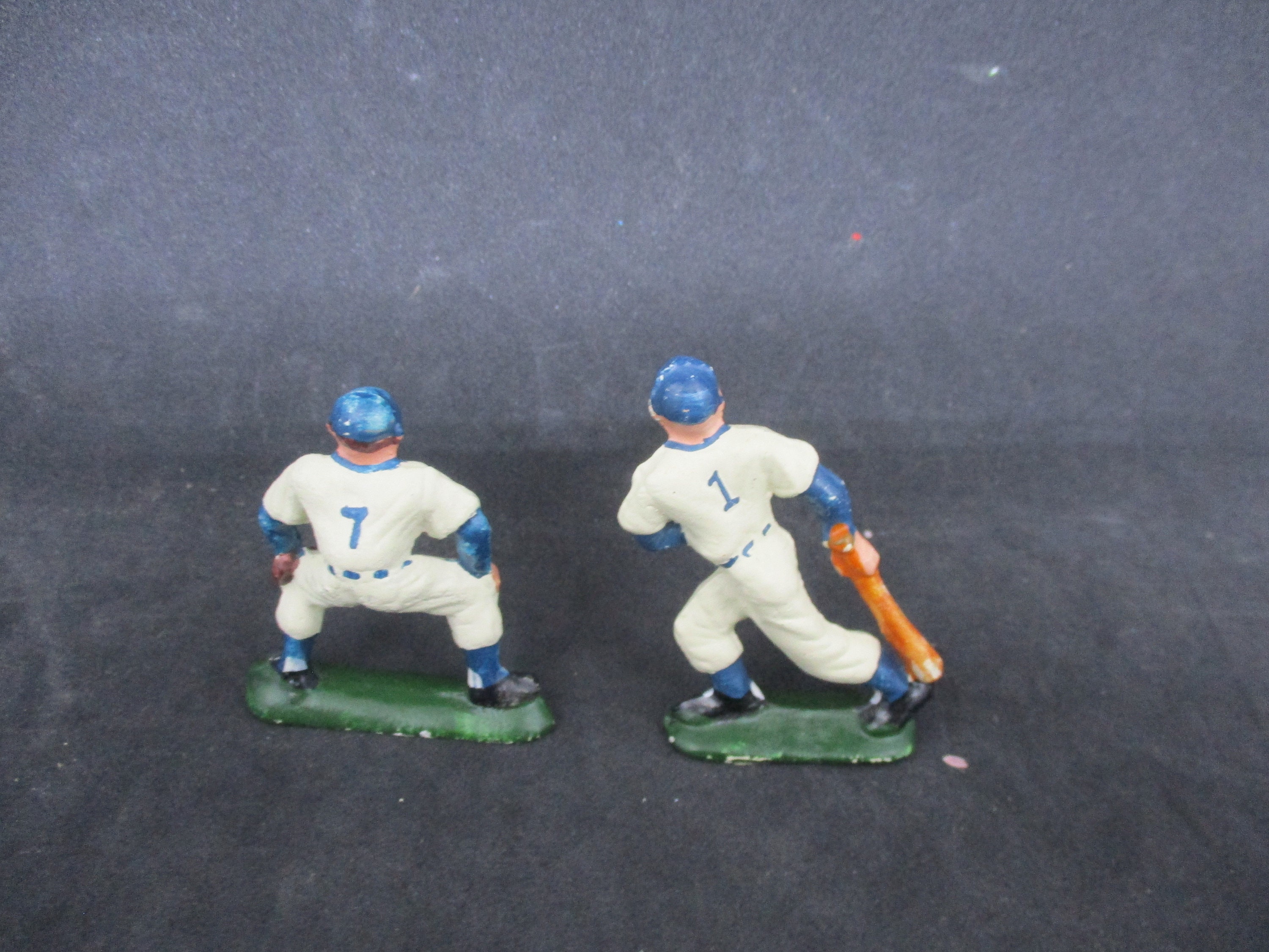 Two Barclay Cast Iron Small Baseball Figures - Etsy