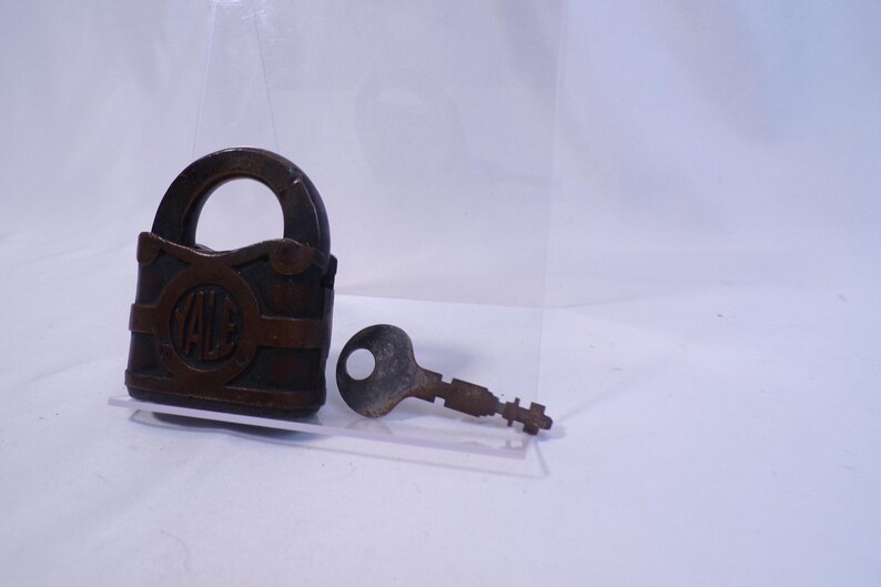 Antique Late 1800s Yale, Y+T, Yale&towne Brass Padlock With Working Key ...
