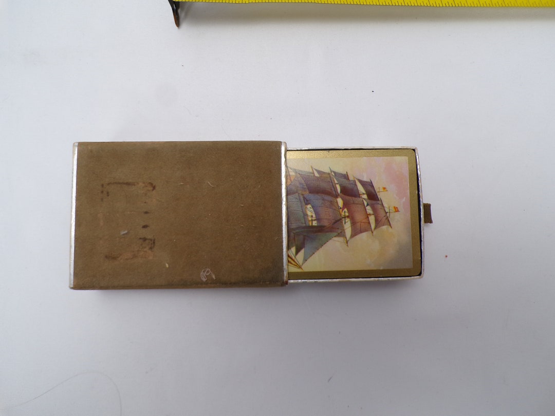Vintage Ship Playing Cards With Box - Etsy