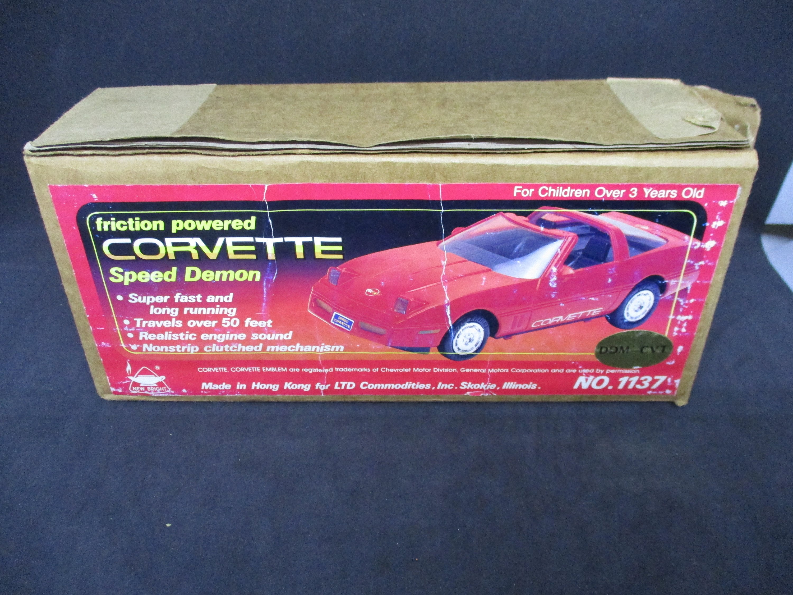 New Bright Friction Powered Corvette Speed Demon (1980s) - Etsy
