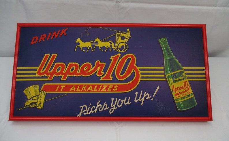 Upper 10 "it Alkalizes" Soda Advertisement (framed) - Etsy