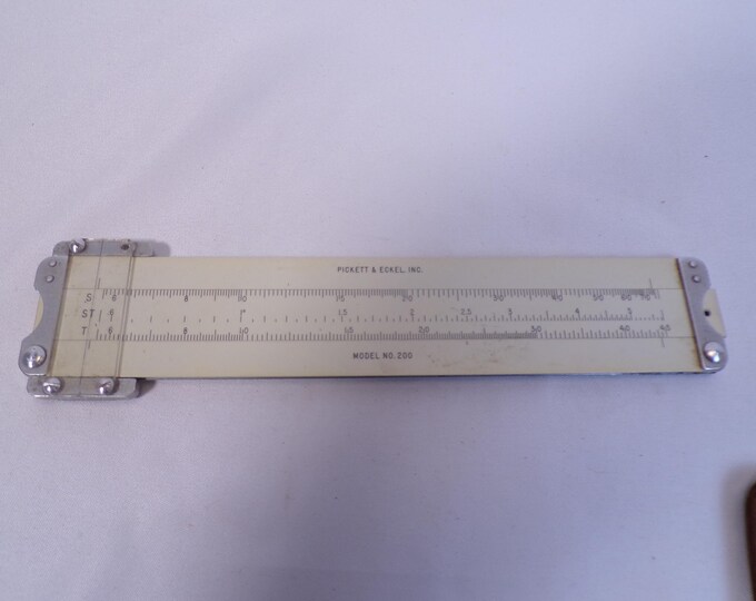 1955 Pickett & Eckle Inc. - Slide Ruler Model #200 With Leather Case - Etsy
