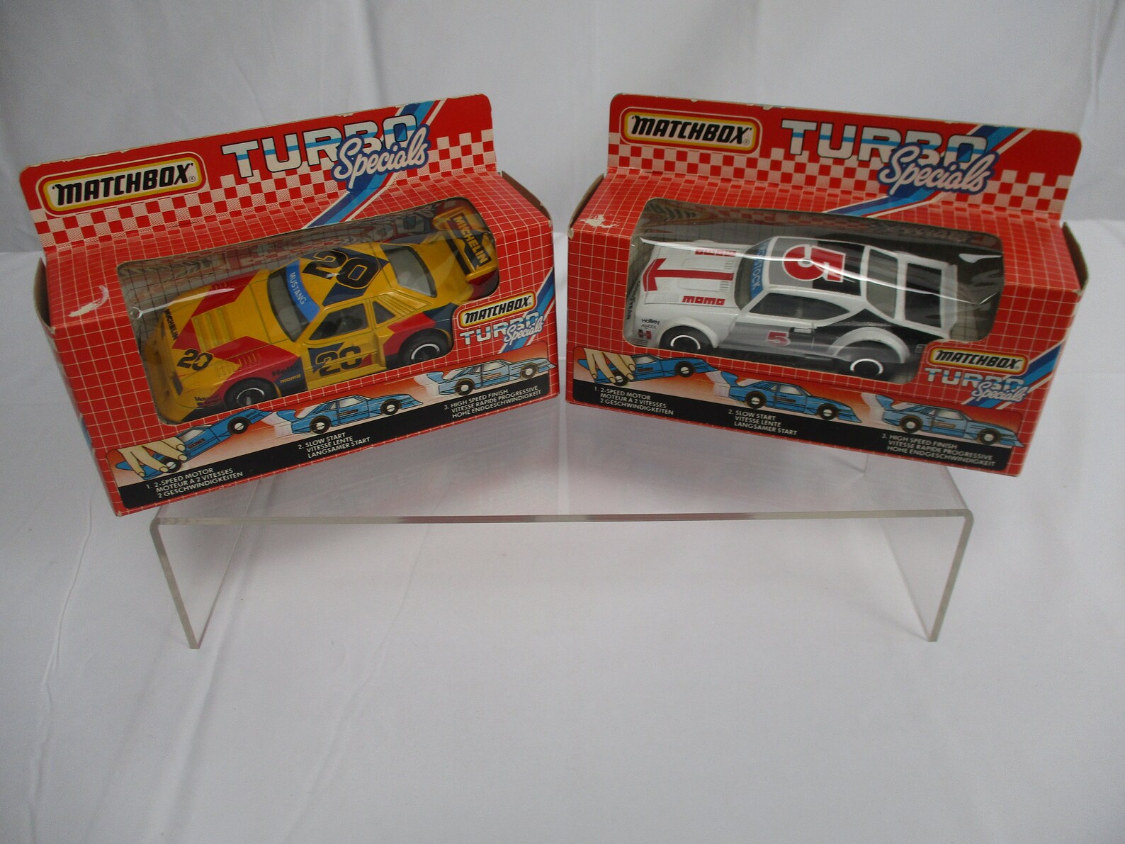 Two Matchbox Turbo Specials Friction Cars - Yellow #2 and White #5 - Etsy