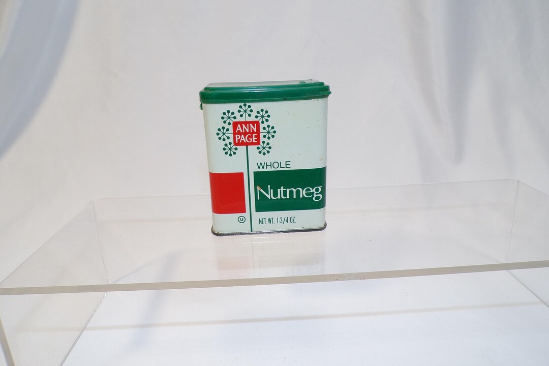 Ann Page Vintage Sealed Whole Nutmeg Tin Container - Etsy