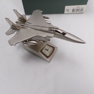 Jet Fighter Desk/mantel Clock Made by Sanis - Etsy