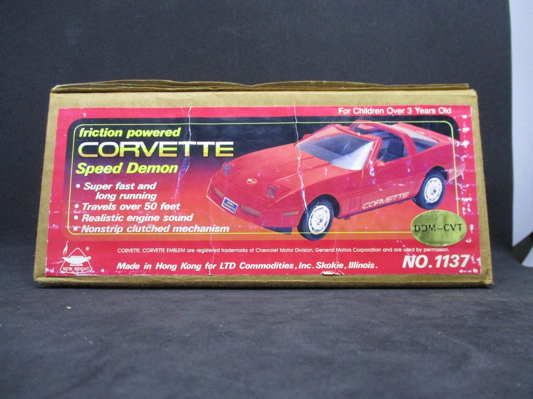 New Bright Friction Powered Corvette Speed Demon (1980s) - Etsy