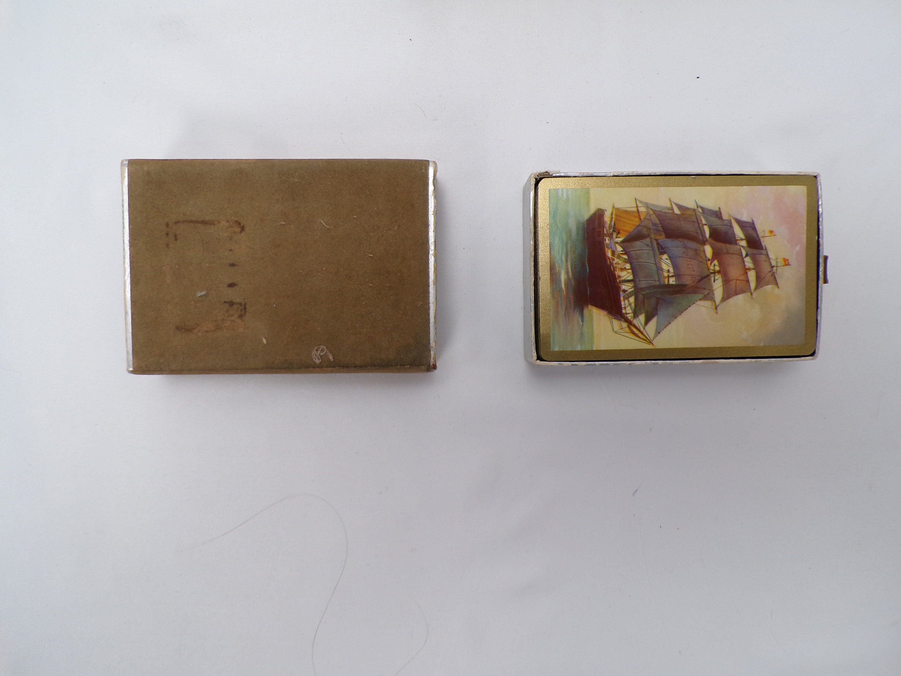 Vintage Ship Playing Cards With Box - Etsy