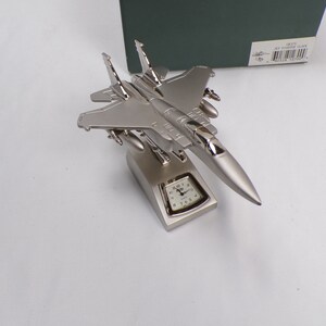 Jet Fighter Desk/mantel Clock Made by Sanis - Etsy