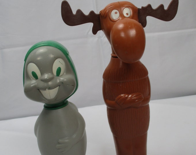 Rocky and Bullwinkle Soaky Bubble Bath Bottles - Etsy