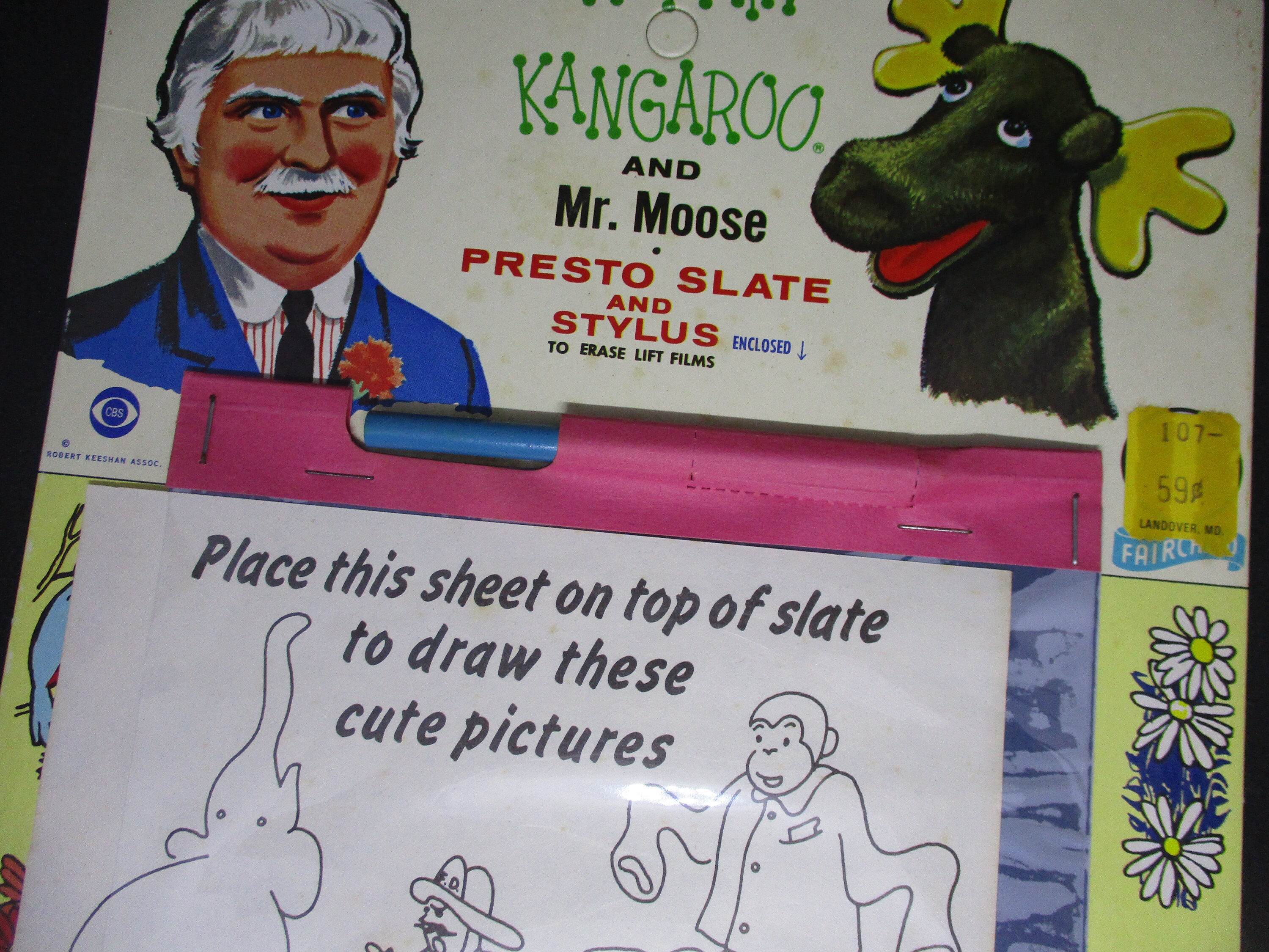 Captain Kangaroo and Mr. Moose Presto Slate - Etsy