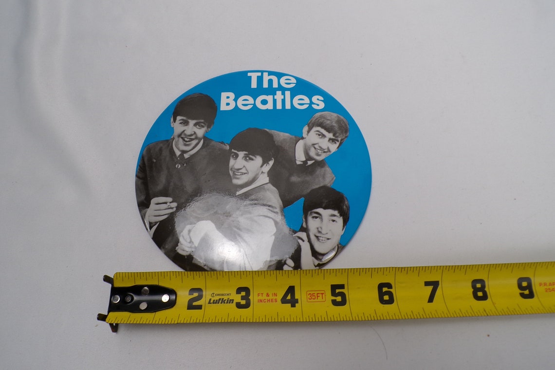 The Beatles 6 Inch Button Pin (60s-70s) - Etsy