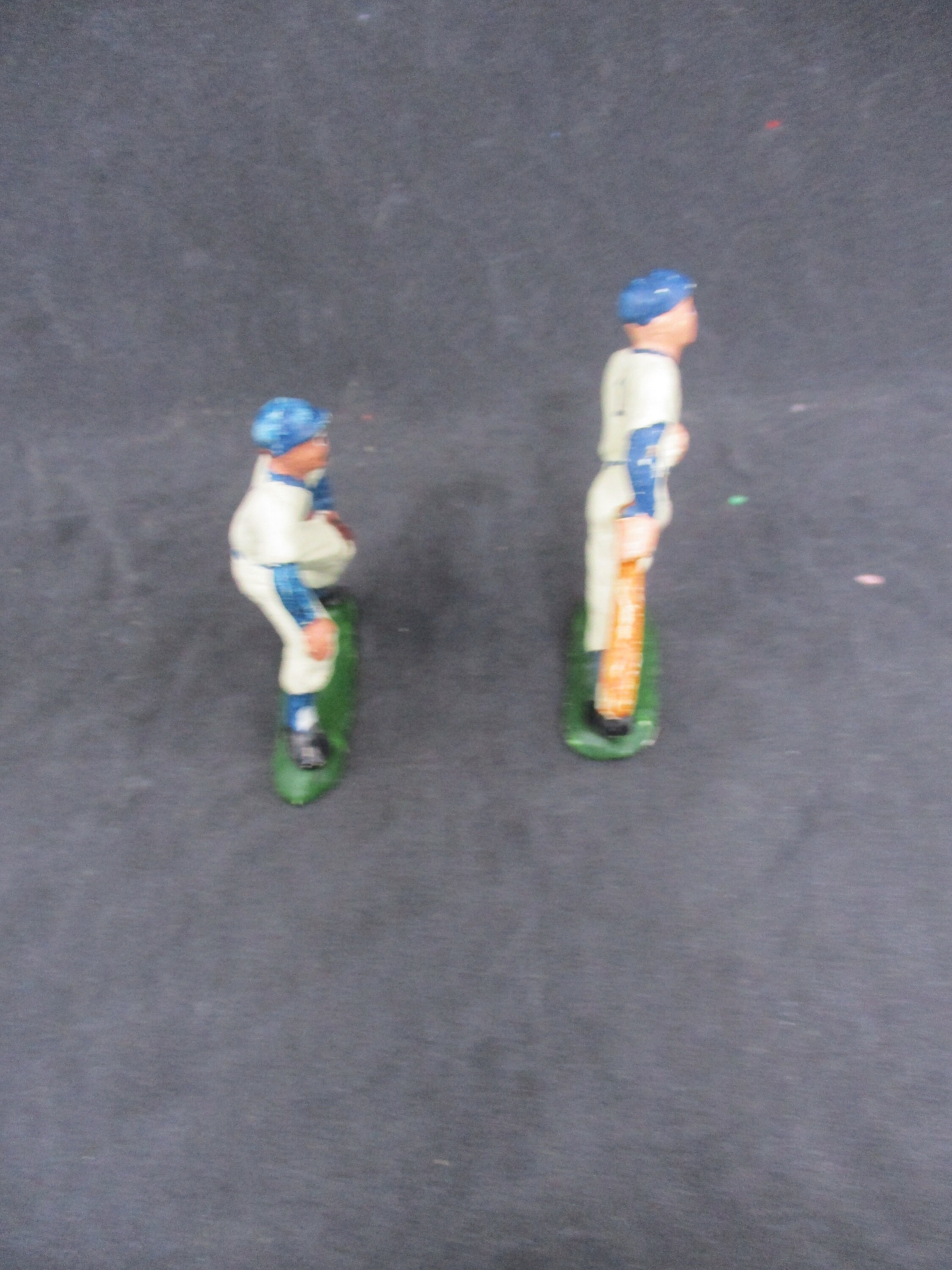 Two Barclay Cast Iron Small Baseball Figures - Etsy