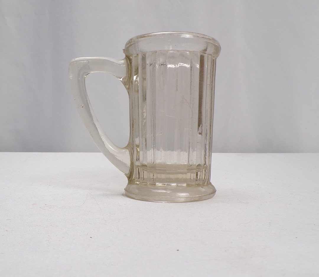 Vintage Clear Glass Root Beer Mug Shaped Candy Container - Etsy