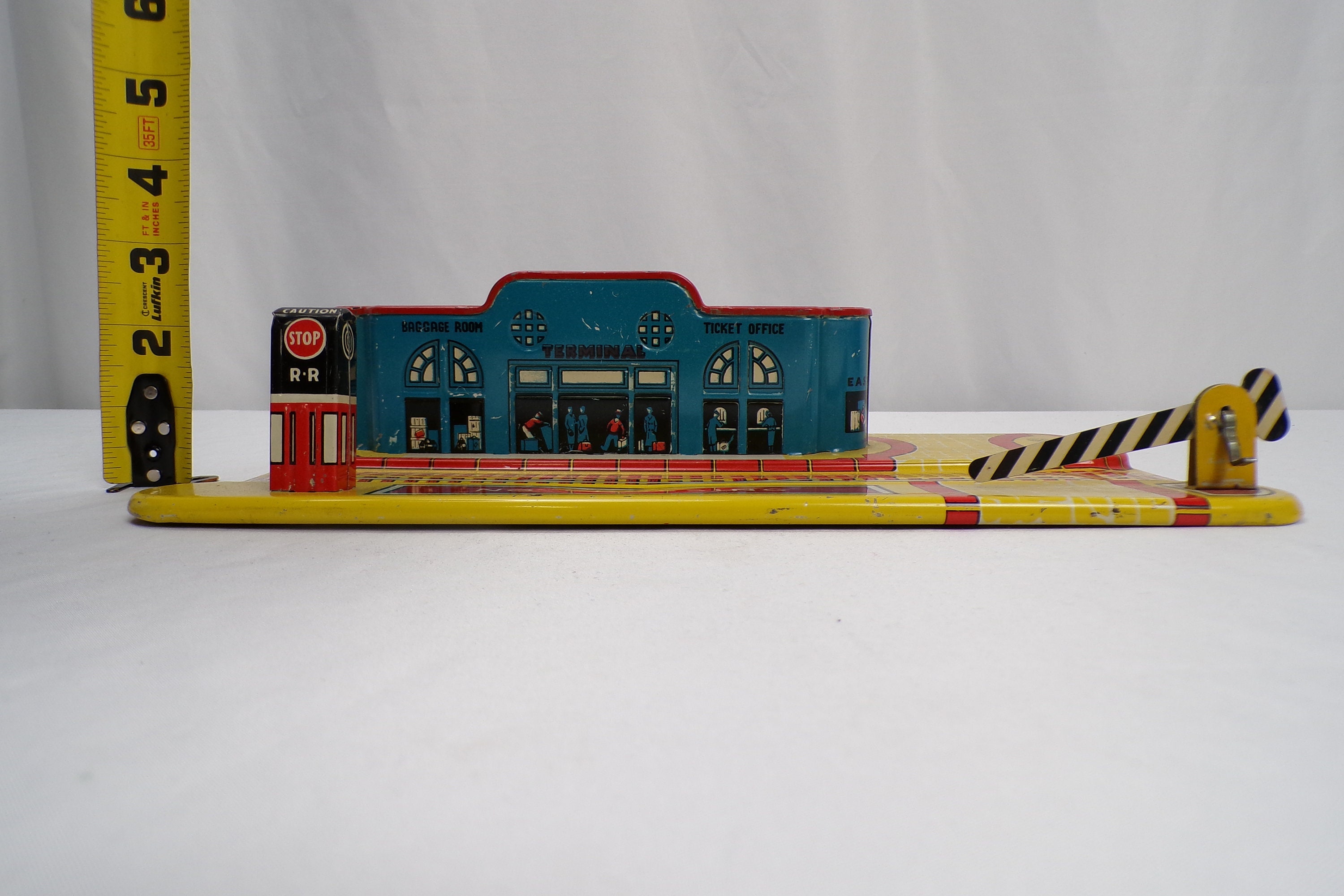 Marx Toys Tin Union Station Model Train Station (blue and Yellow) - Etsy