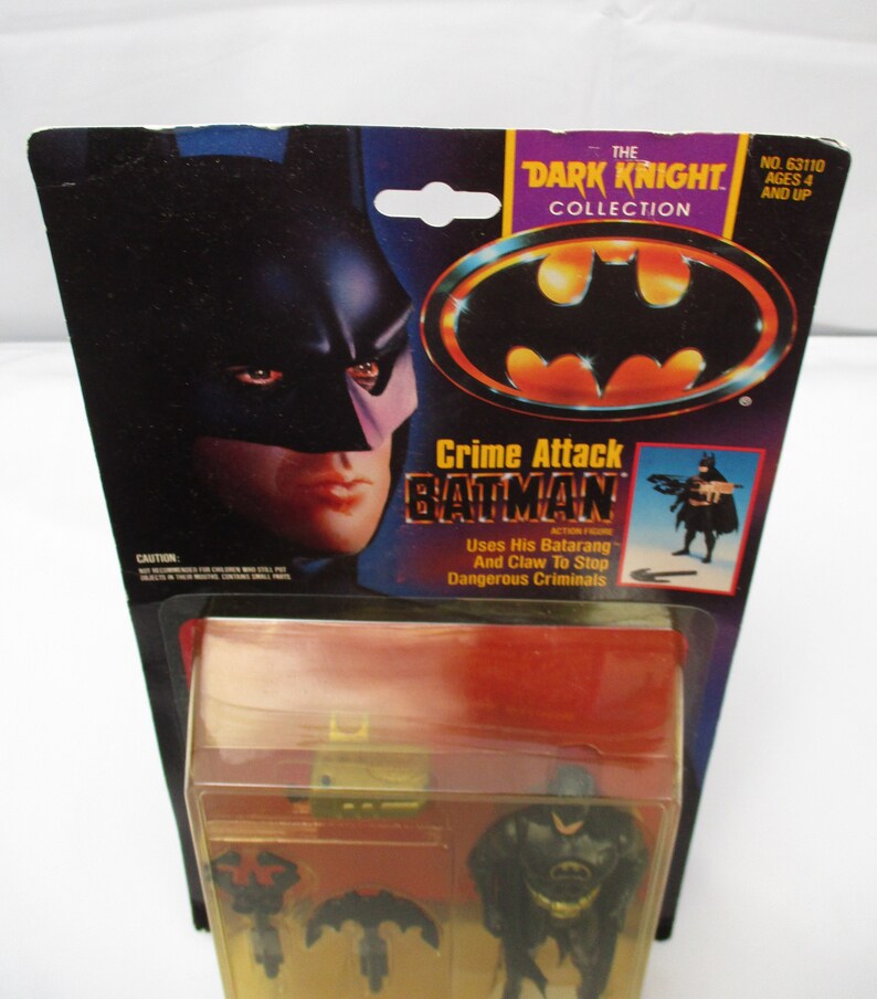 1990 Kenner Toys the Dark Knight Collection Crime Attack Batman Action ...