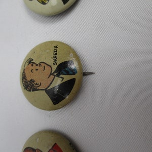 Kellogg's Pep Pins - Uncle Walt, Skeezix, Uncle Avery, and Nina From ...