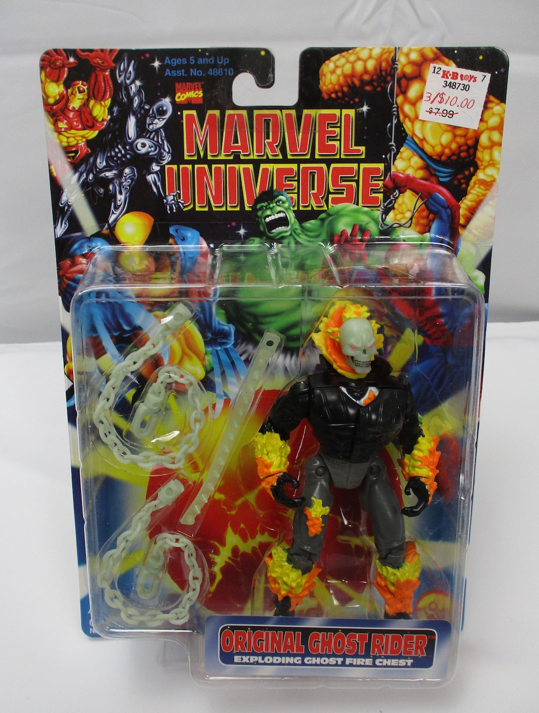 1997 Toy Biz Marvel Universe Original Ghost Rider Action Figure With ...