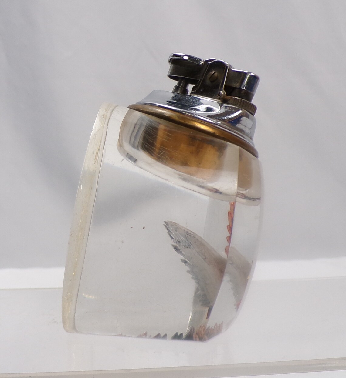 1950s Lucite Table Lighter With Flying Mallard Duck in Center - Etsy