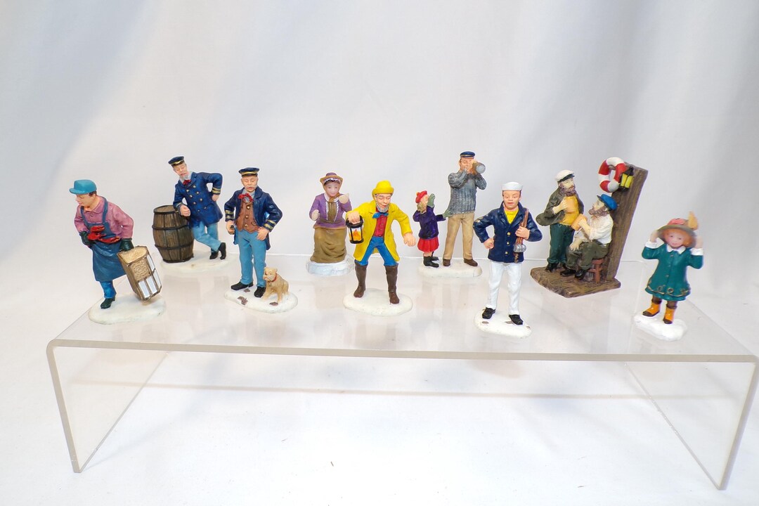 Lemax Christmas Village - Nine Ceramic Figures (1990s) - Etsy