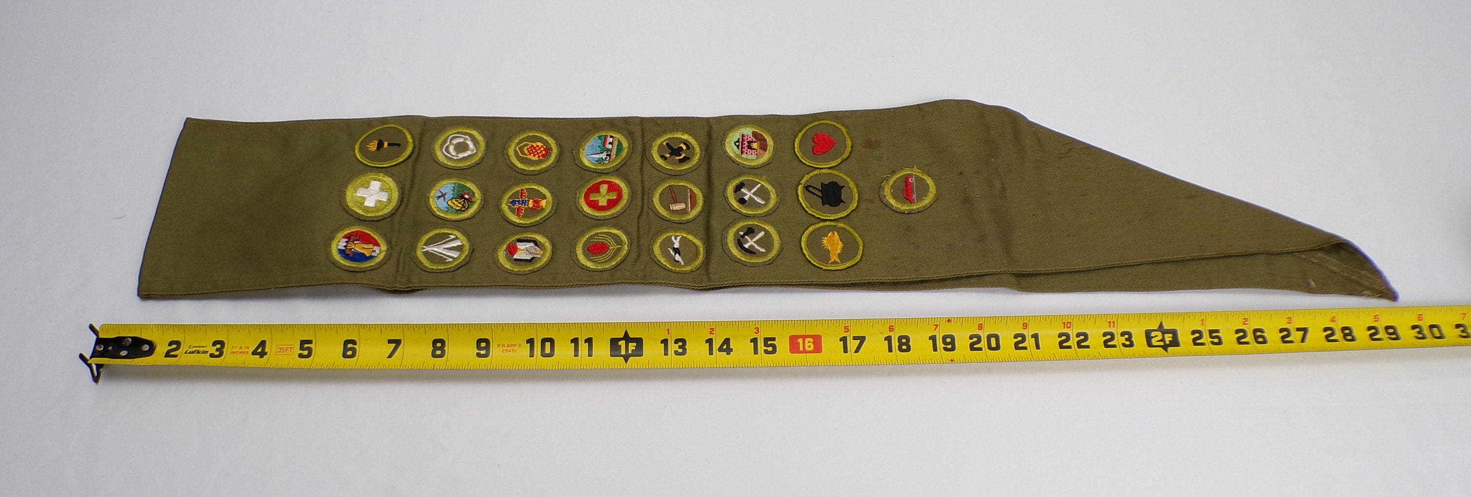 Boy Scouts of America Army Green Sash and Twenty-two Merit Badges - Etsy