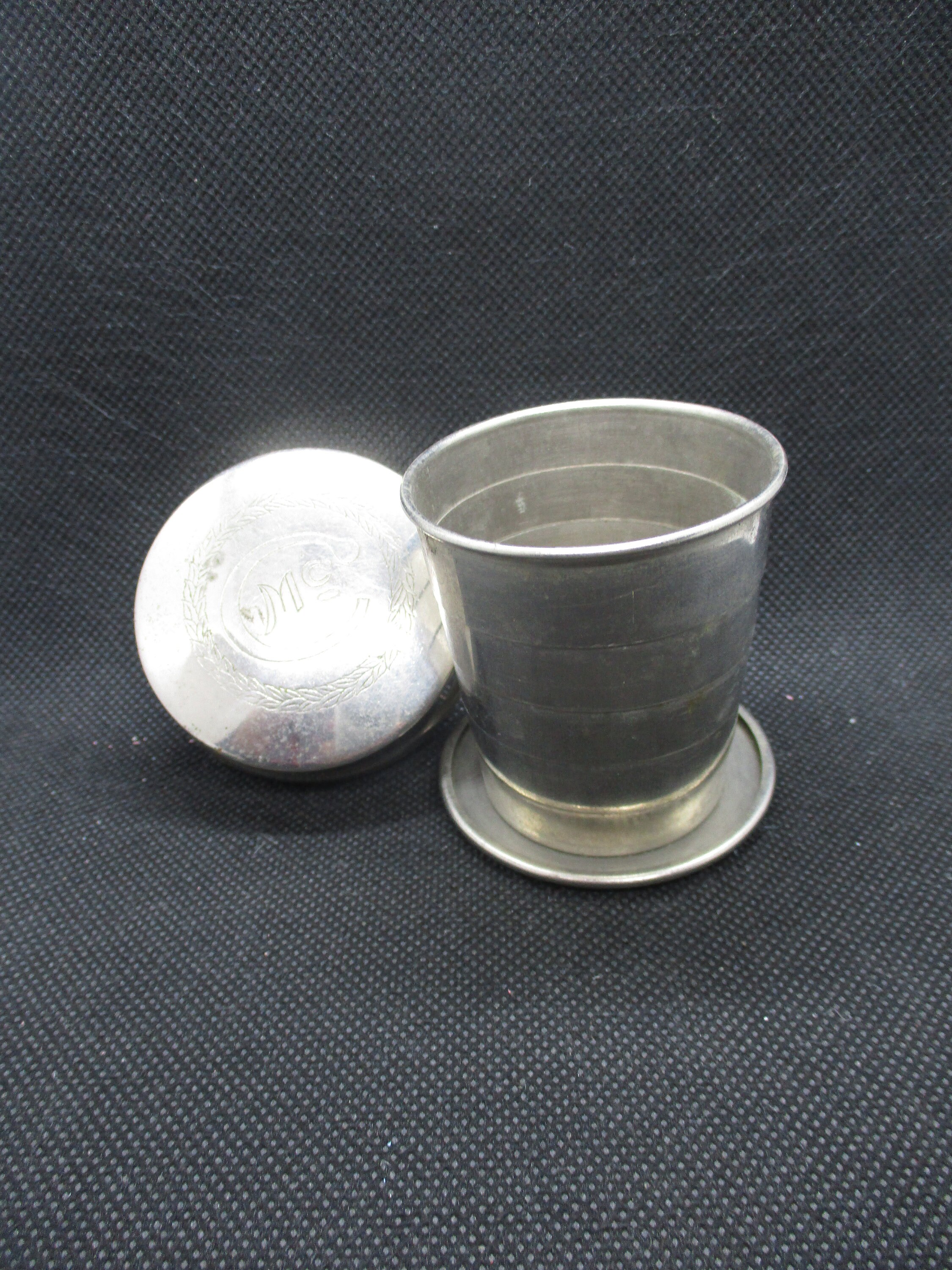1897 "mc" Metal Vintage Collapsible Cup - Etsy