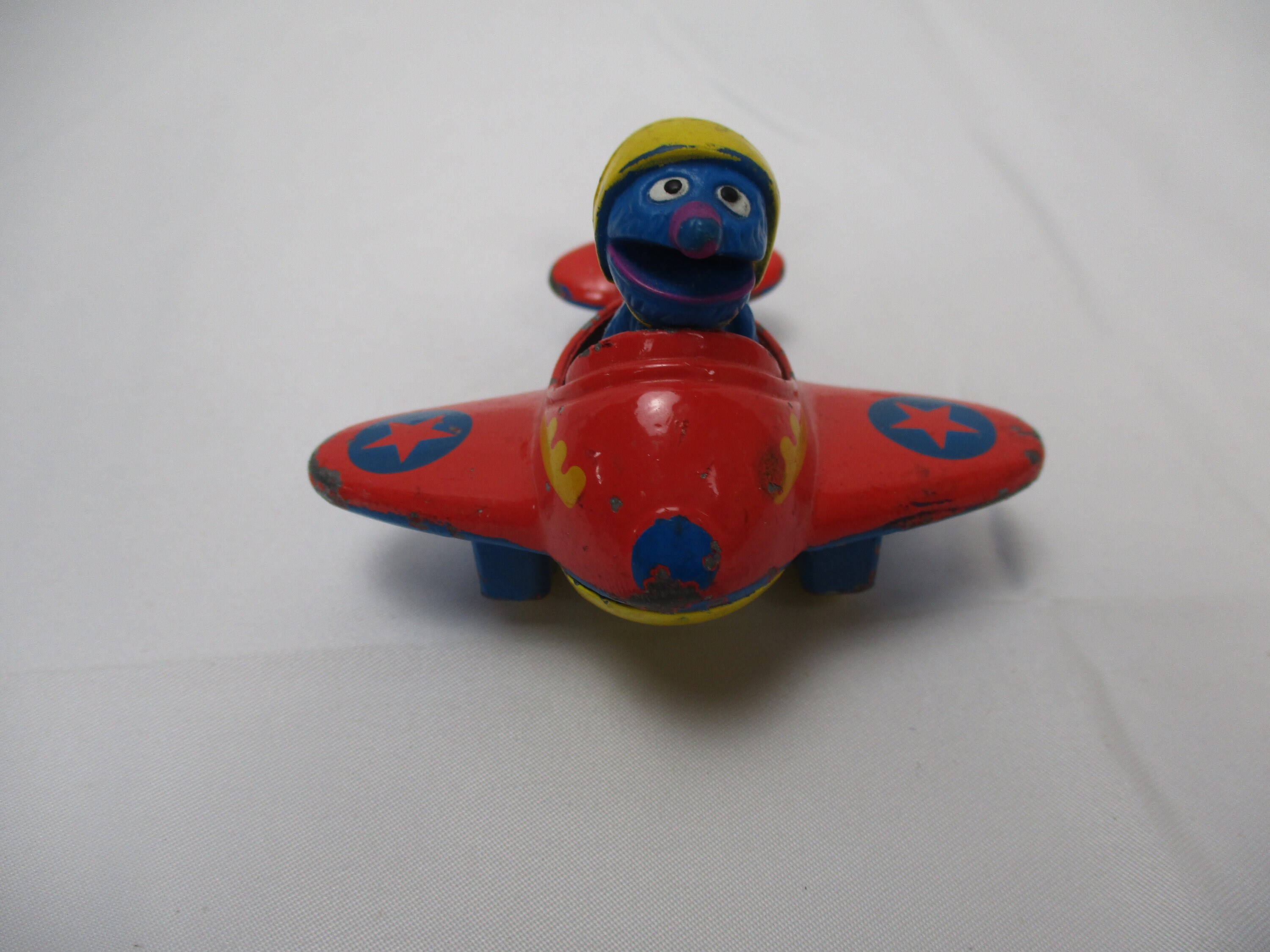 1986 Muppets Die-cast Playskool Grover Airplane - Etsy