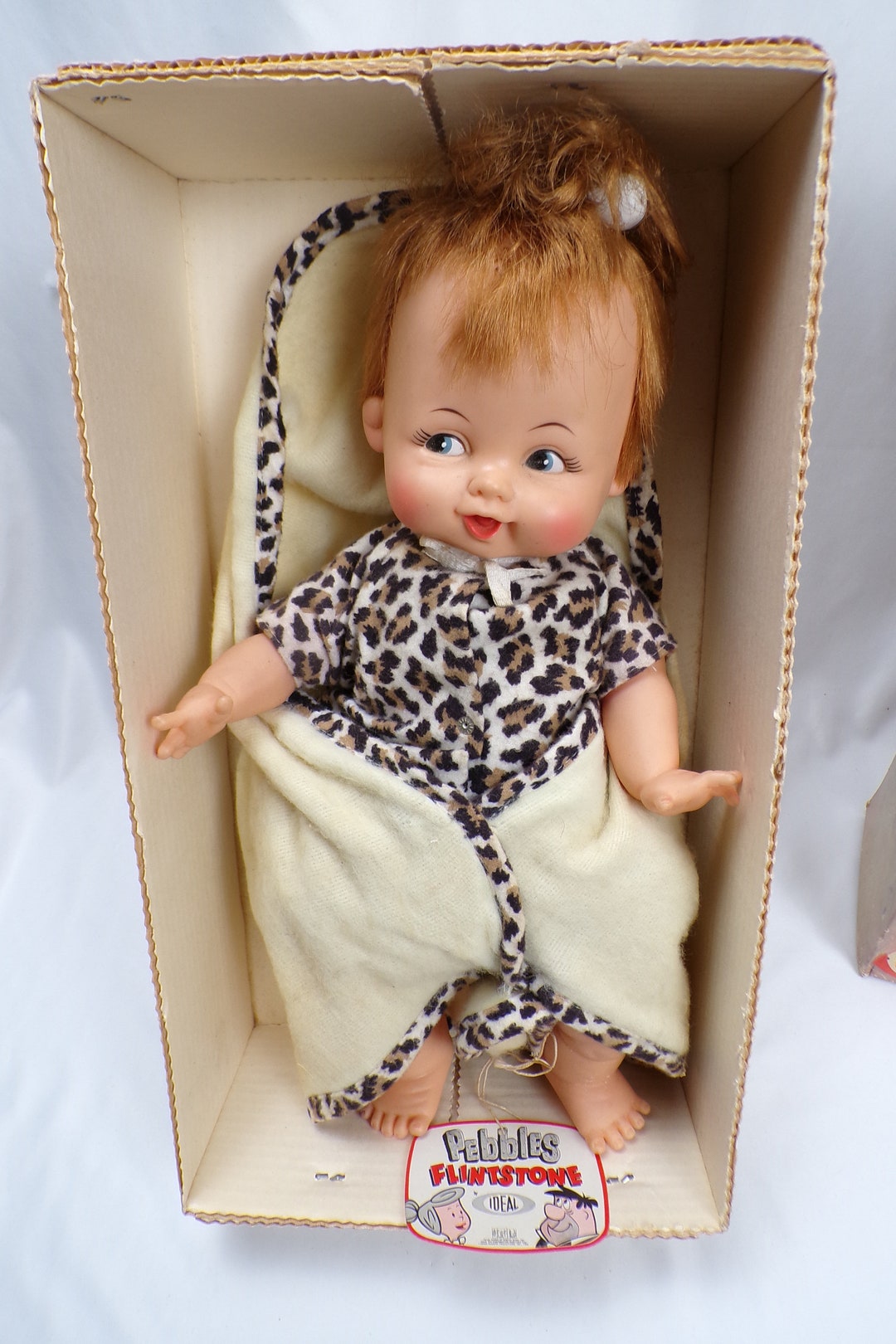 Ideal Toys Hanna Barbera's "baby Pebbles Flintstone" Baby Doll (1963 ...