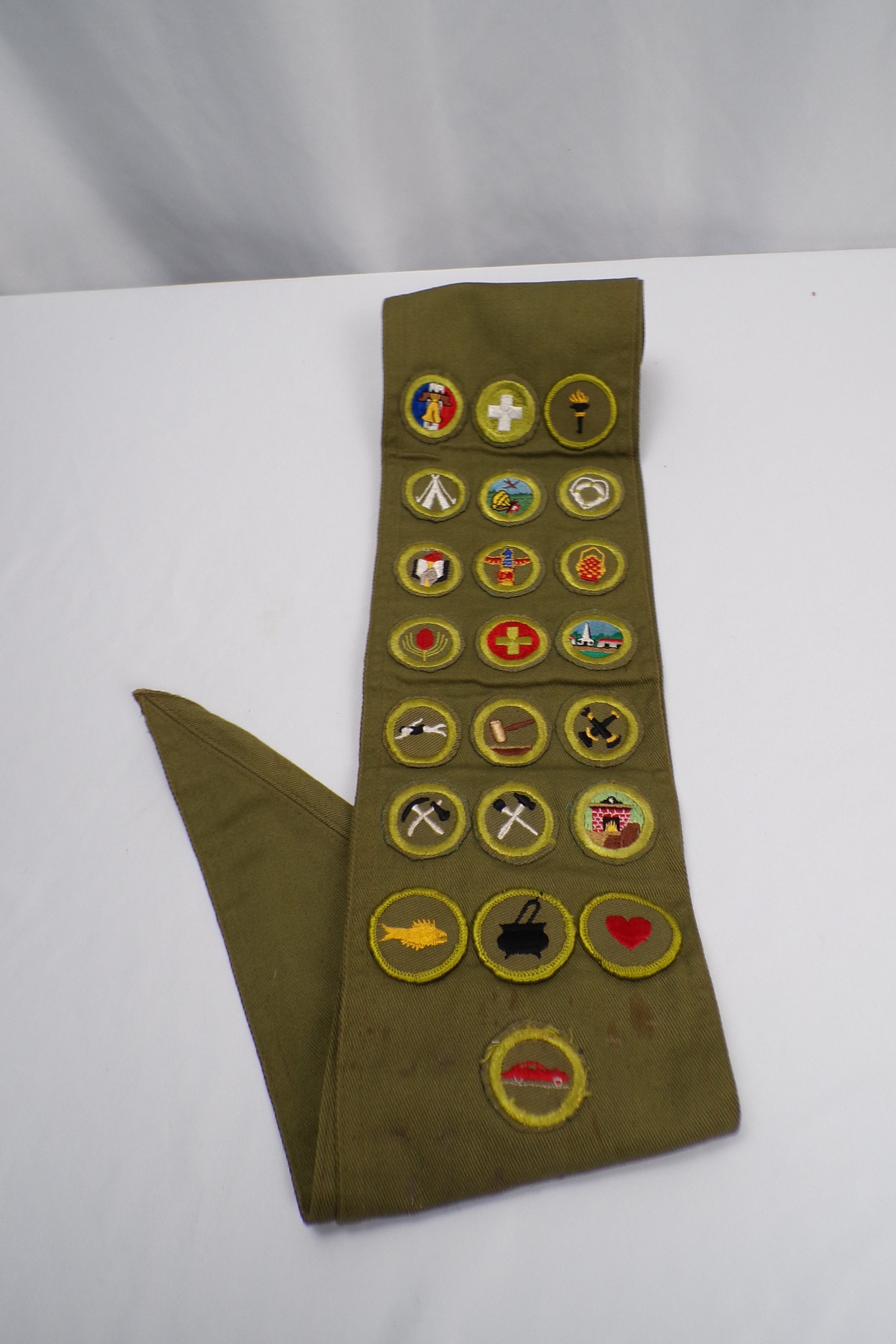 Boy Scouts of America Army Green Sash and Twenty-two Merit Badges - Etsy