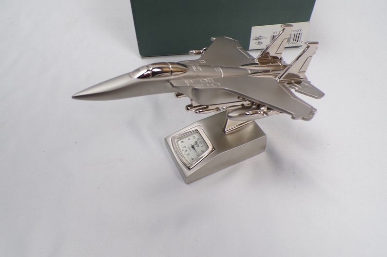 Jet Fighter Desk/mantel Clock Made by Sanis - Etsy