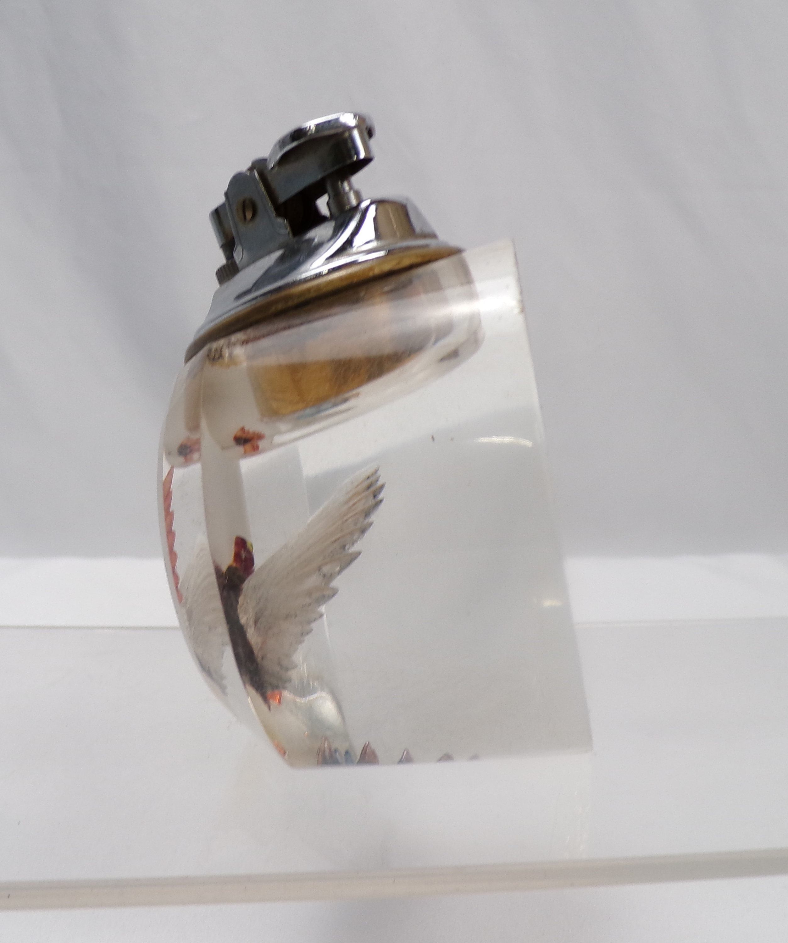 1950s Lucite Table Lighter With Flying Mallard Duck in Center - Etsy