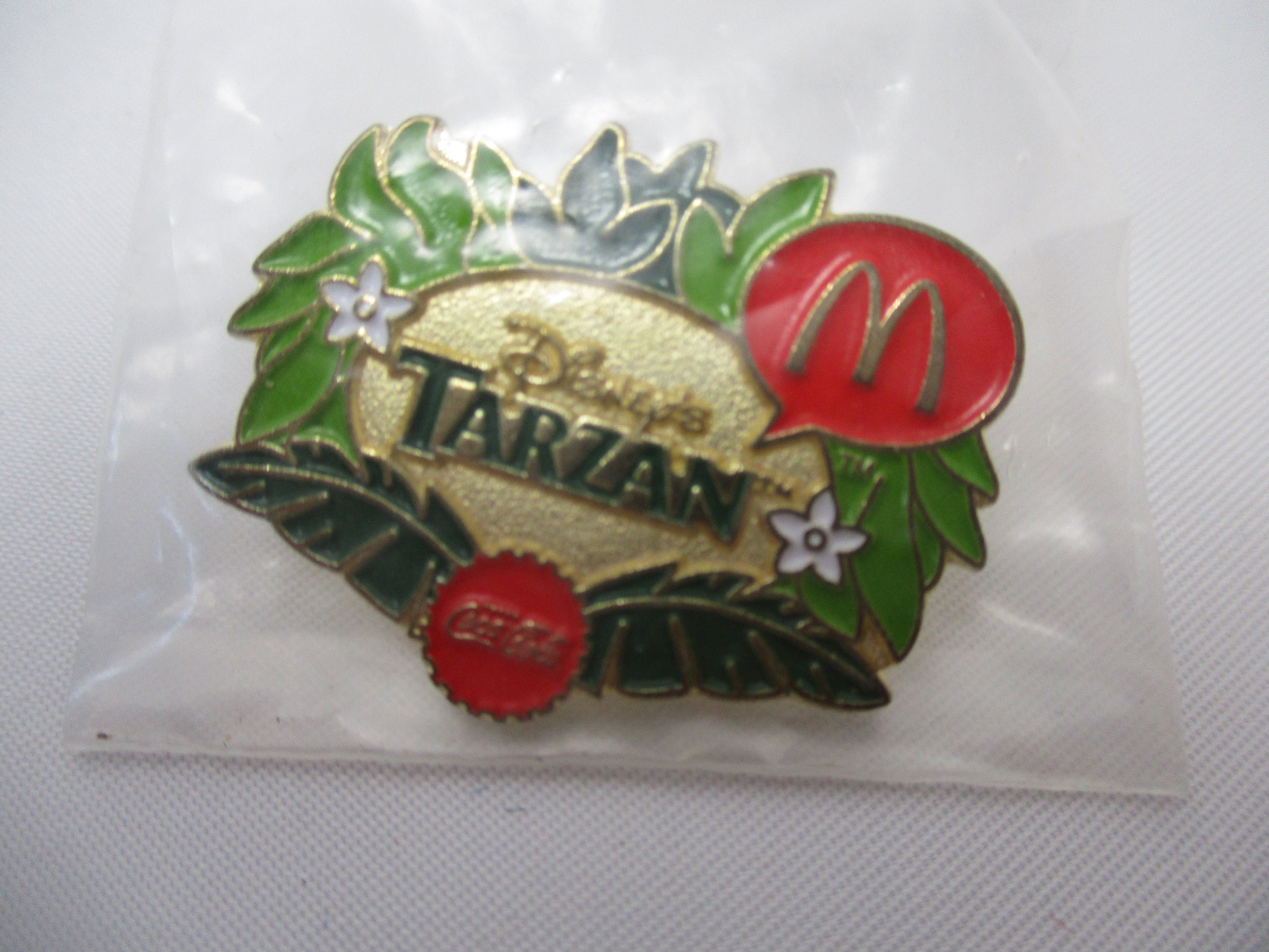 1999 Mcdonalds and Coca Cola Crew Member Pin Featuring Disney's Tarzan ...