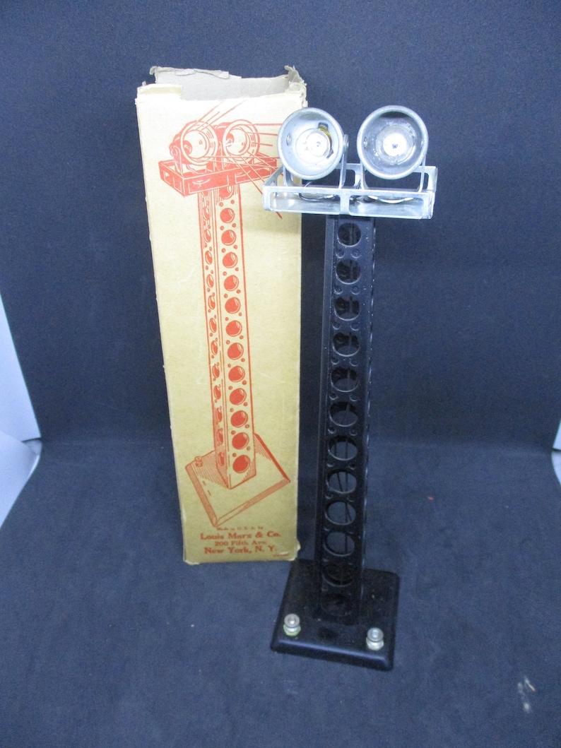 Marx #416a Twin Flood Light Tower (1950s) Includes Original Box - Etsy