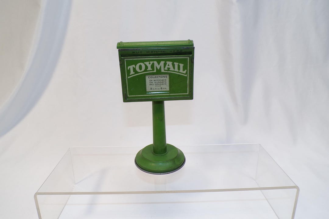 Green Litho Tin Toy "toymail" Mailbox by Hullco Toys - Etsy