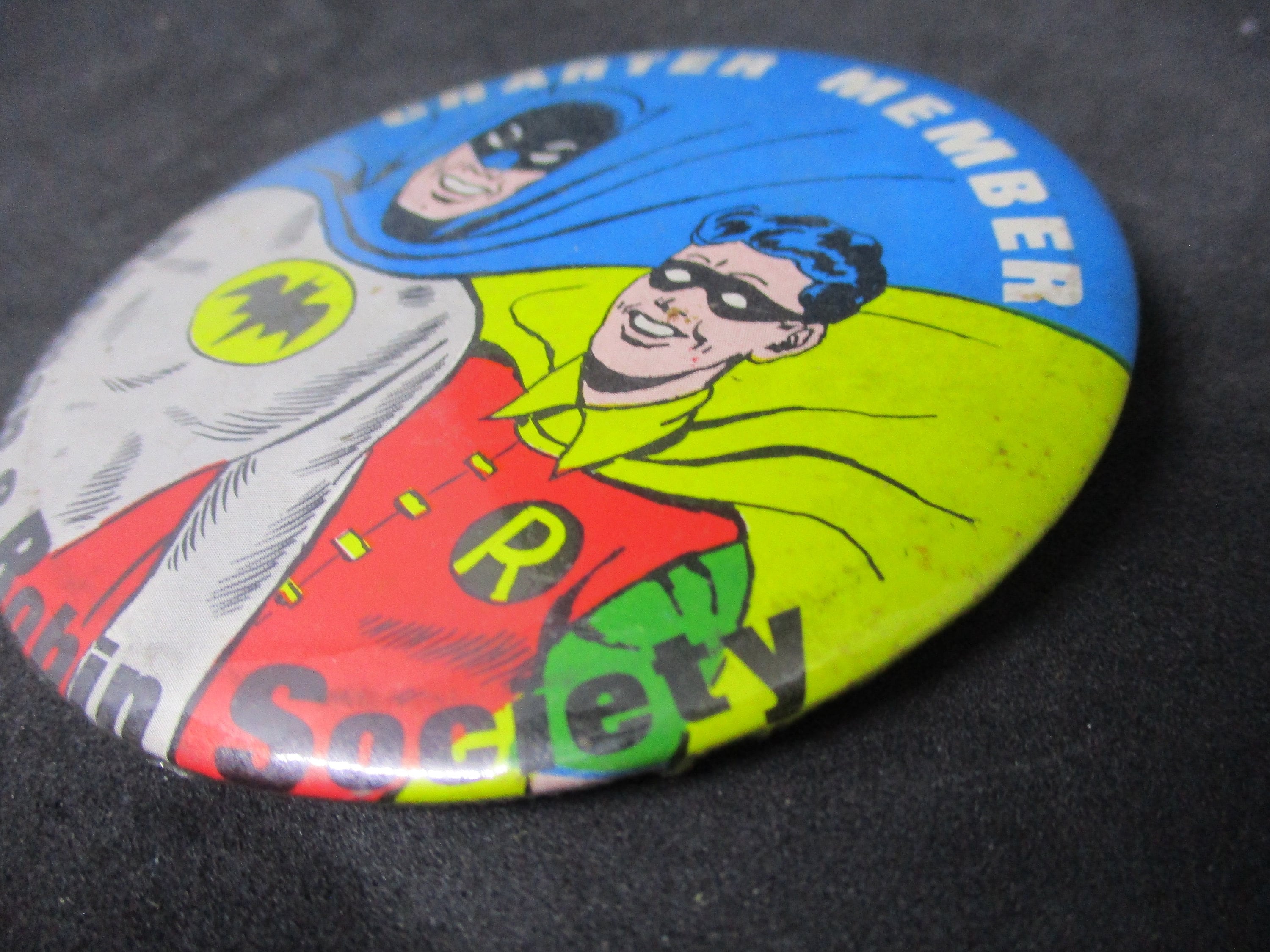 Batman and Robin Society Pin 1966 - Etsy